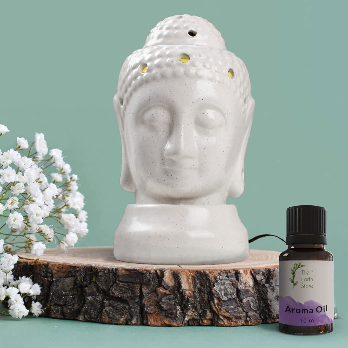 Electric Buddha Ceramic Aroma Diffuser Fragrance Humidifier & Aroma Oi – The Earth Store