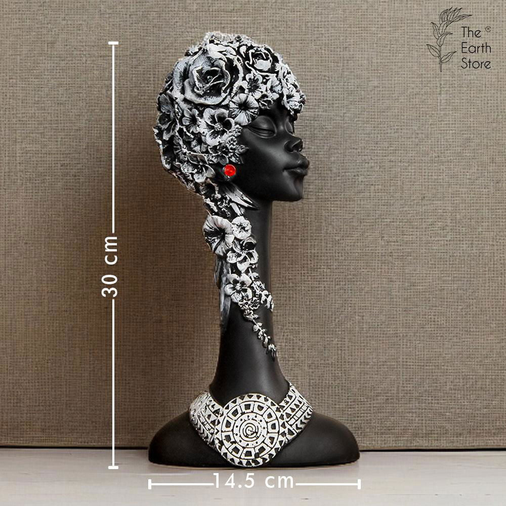 African Lady Head Sculpture - Home Decor Gifts – The Earth Store
