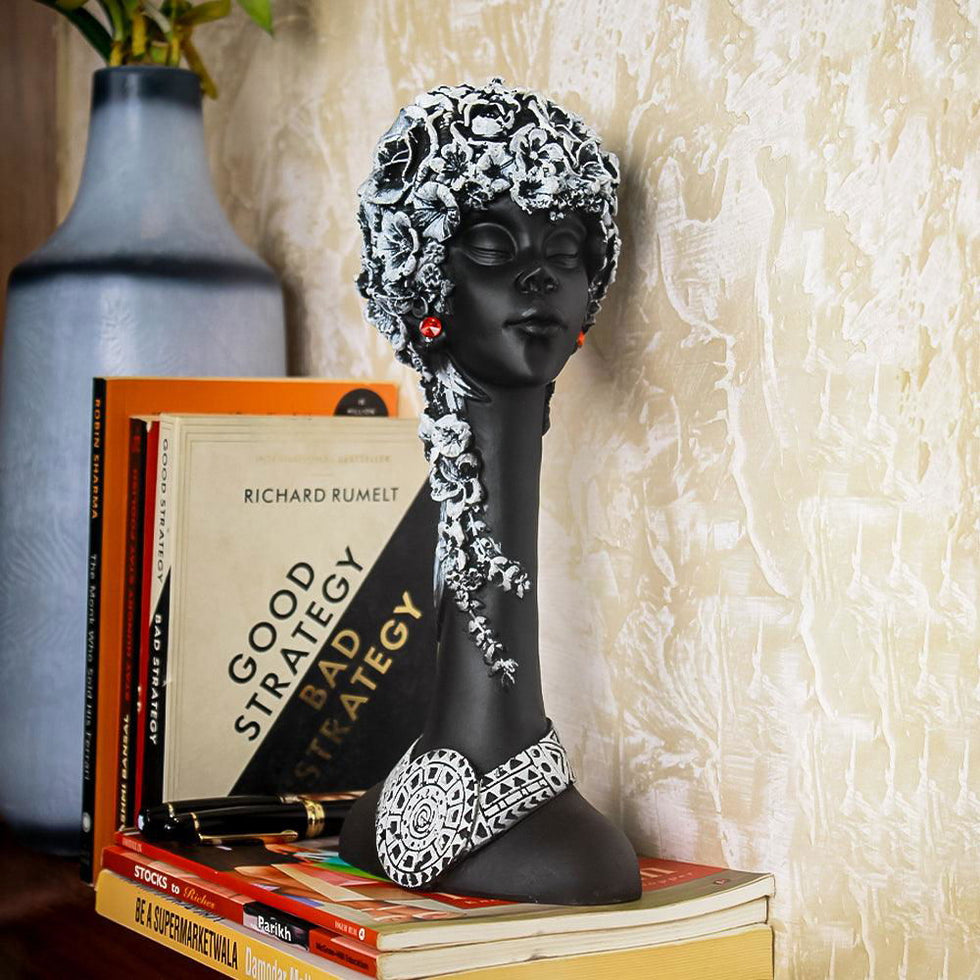 African Lady Head Sculpture - Home Decor Gifts – The Earth Store