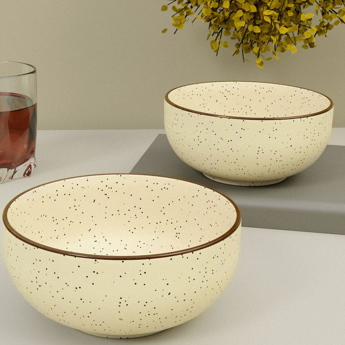 Creme Matte Ceramic Bowl Set Of 4 – The Earth Store