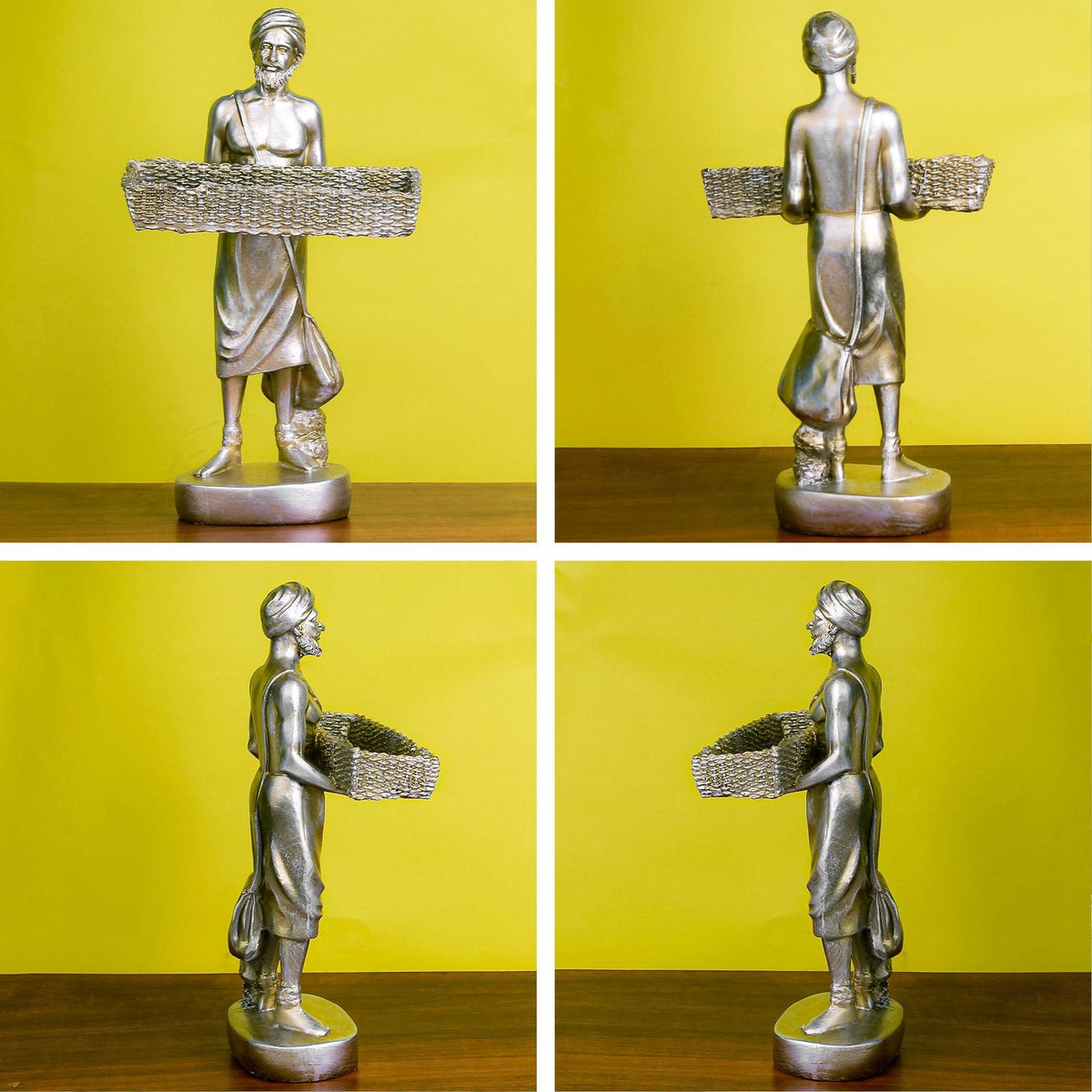 Gold Harvester Farmer Statue 3 | The Earth Store