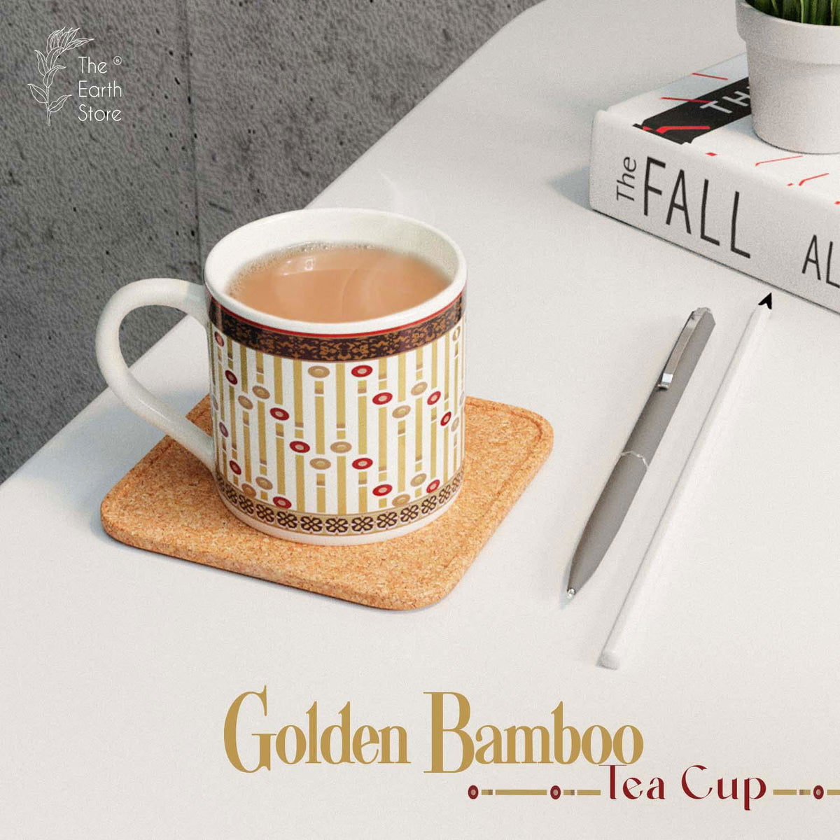 Golden Bamboo Tea Cup Set Of 6 – The Earth Store