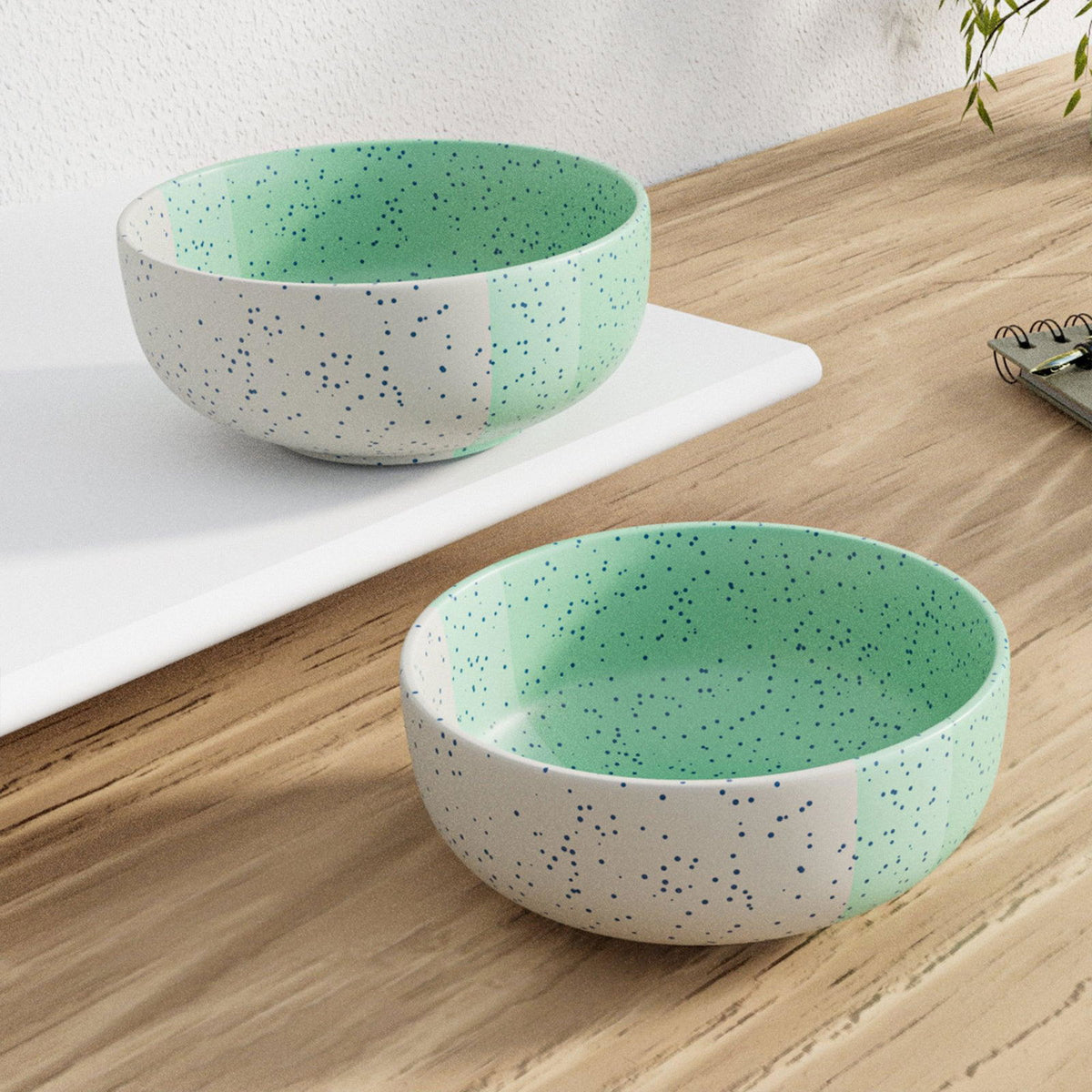 TT Green Ceramic Bowl Set Of 4 – The Earth Store